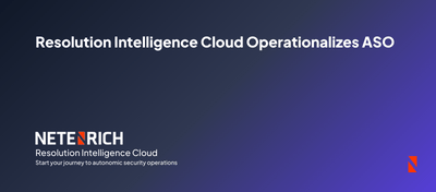 Resolution Intelligence Cloud Achieves Autonomic Security Operations